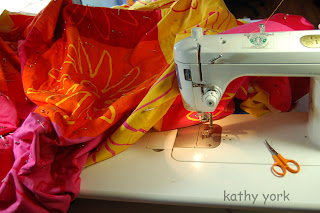 Art Quilts by Kathy York: Urban Daisy