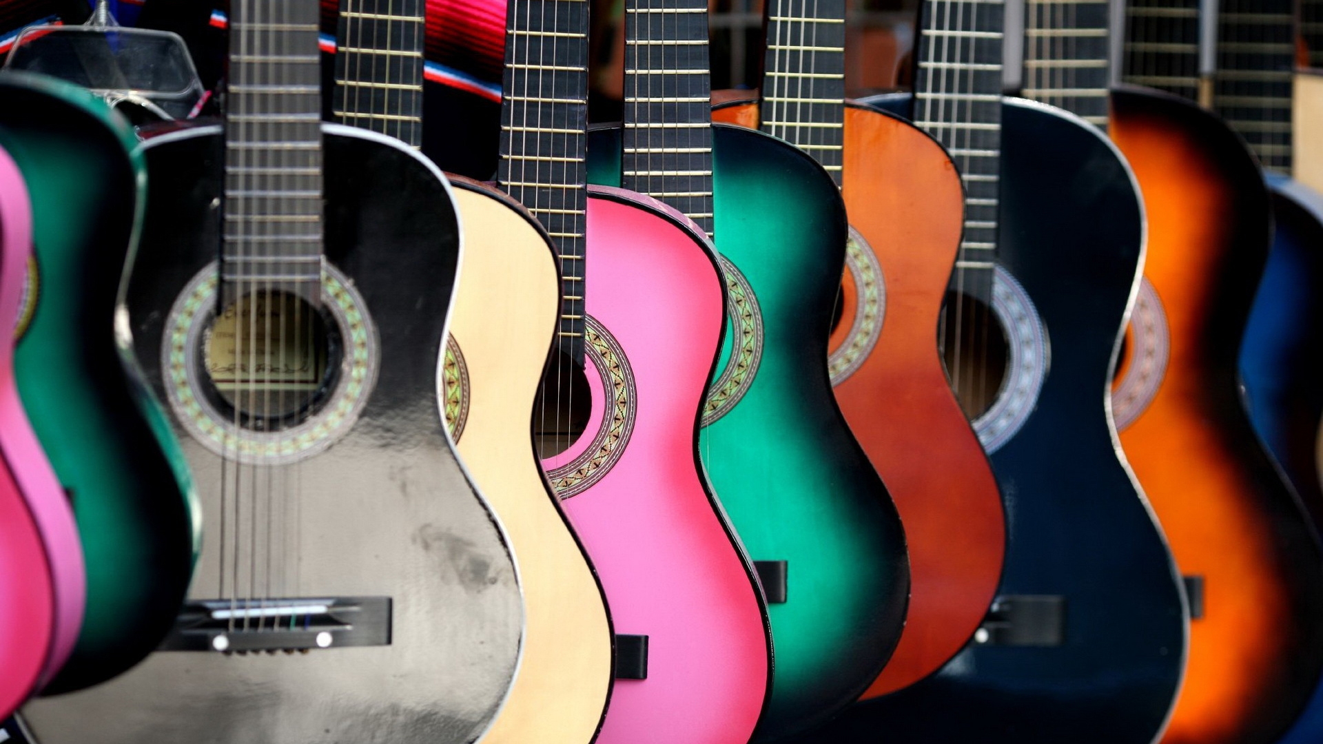 Colored guitar - High Definition Wallpapers - HD wallpapers