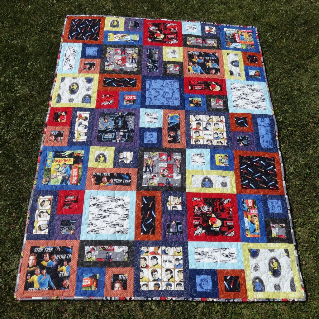 Inch by Inch Quilting: Star Wars and Star Trek quilts