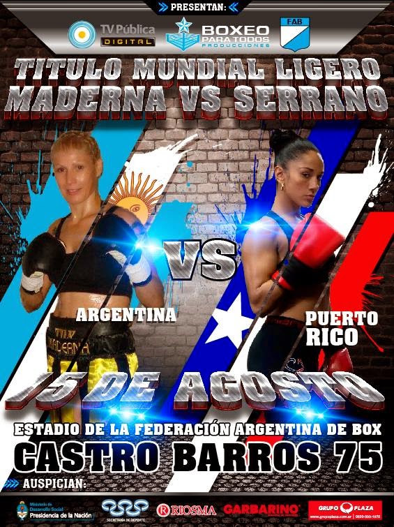 Boxeadoras Argentinas: Afiche promocional: Presentación de María Elena ...