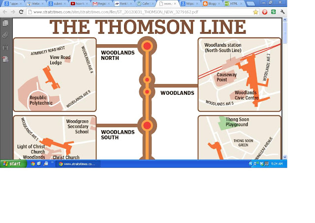 New Thomson Line MRT Stations Map - Upper Thomson Road Singapore Living