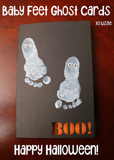 Here Comes The Fun: Baby Feet Ghost Cards