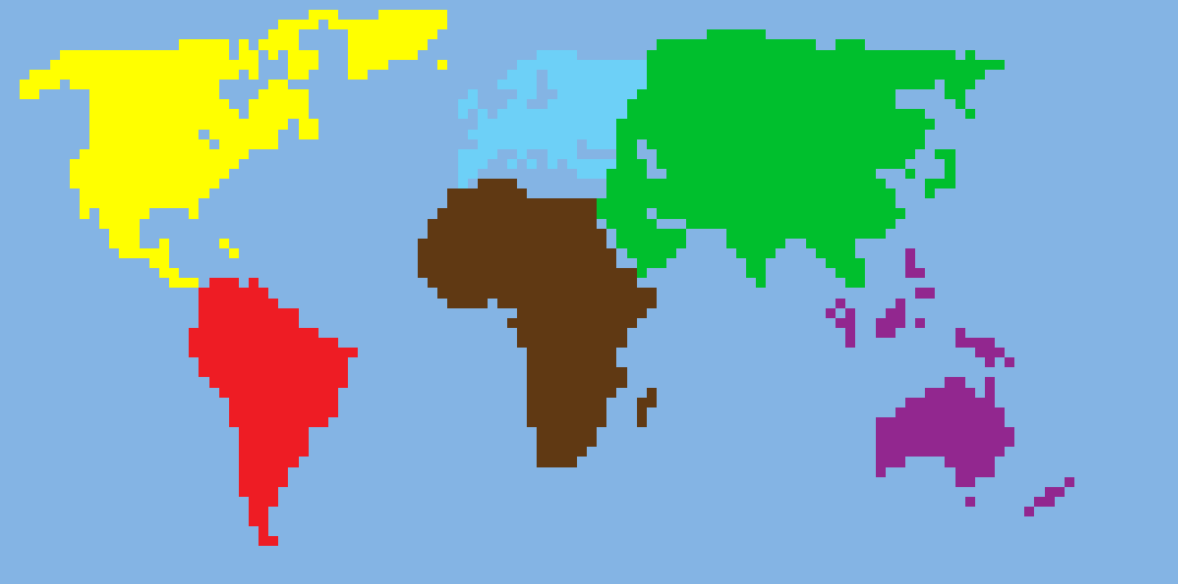 8 Bit World Map