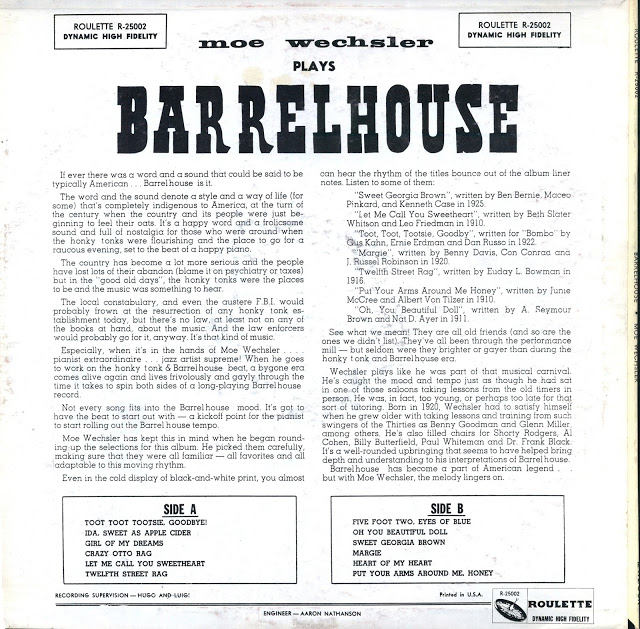 CANGULEIRO 10: MOE WECHSLER - BARRELHOUSE