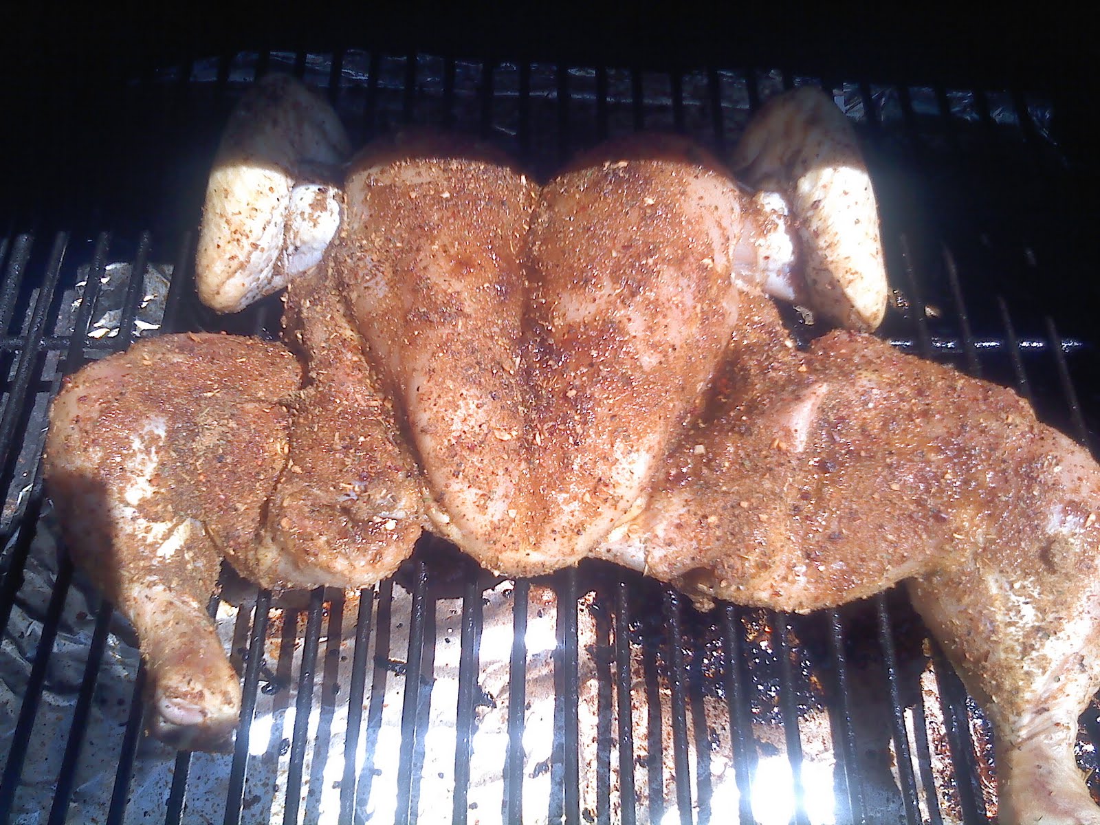 Mike's Cooking: Smoked Flat Chicken