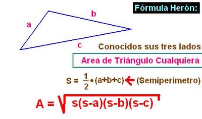 Matemático Soriano: FÓRMULA DE HERÓN