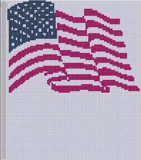 Mother Bee Designs: Free American Flag Cross Stitch Pattern