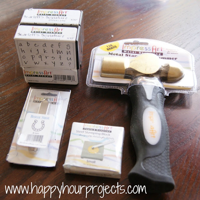 Hand-Stamped Gifts Tags with ImpressArt Metal Stamps - Happy Hour Projects