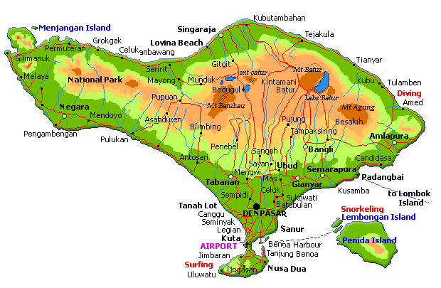 Geografi of Bali