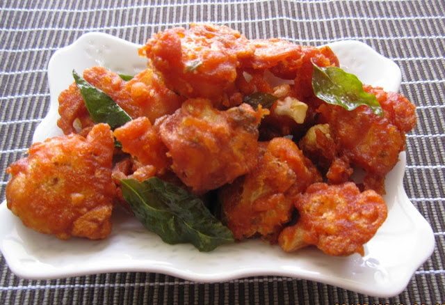 Gobi 65/ Fried Cauliflower/ Chinese Cauliflower Fry ~ Lincy's Cook Art