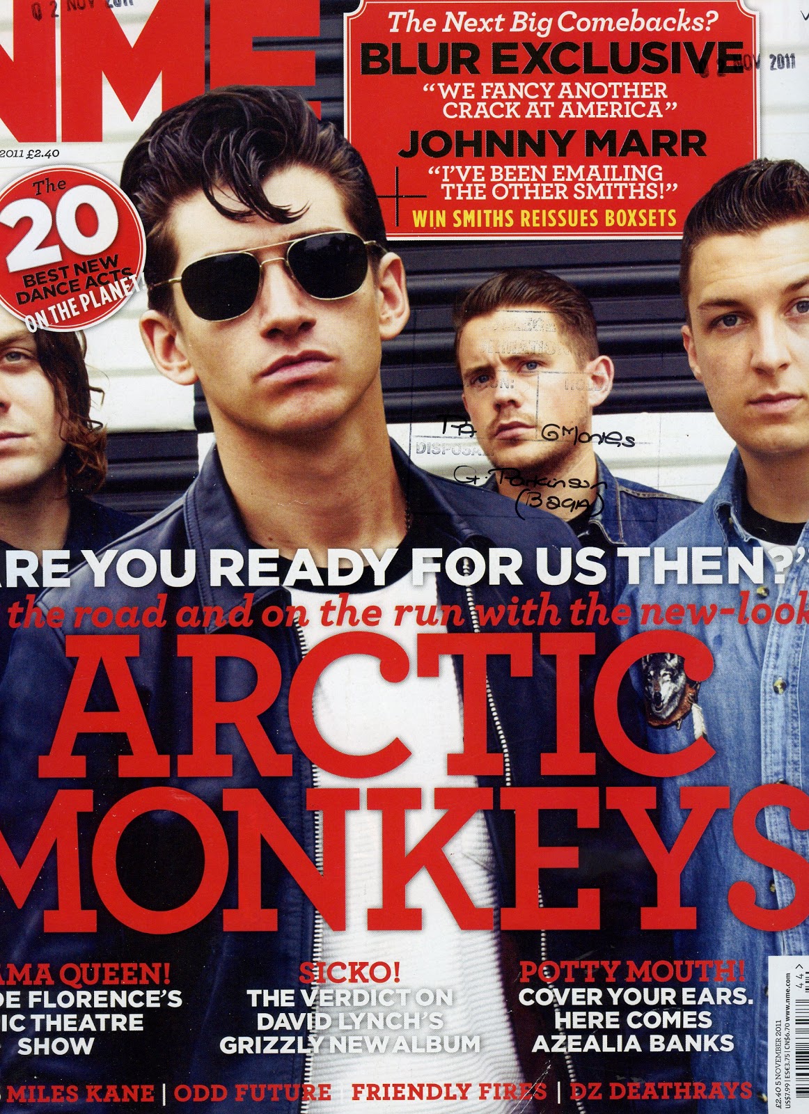 Poppy George, Media Studies: Analysis of NME front cover, contents page ...