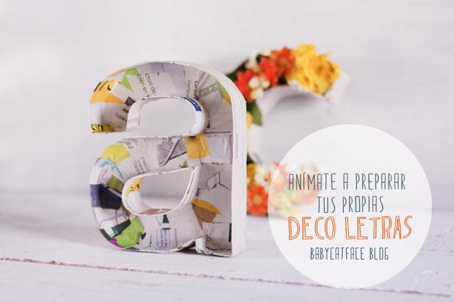 DIY: DECO LETRAS - babycatface