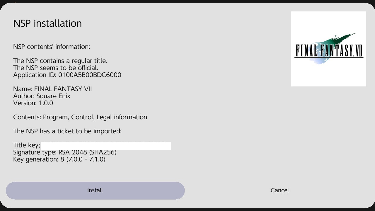 yyoosskのメモ: ニンテンドースイッチ nspインストール、ファイルブラウザ、チケット編集など様々な機能があるGoldleaf紹介