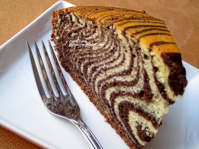 Pan Gravy Kadai Curry: Zebra Cake