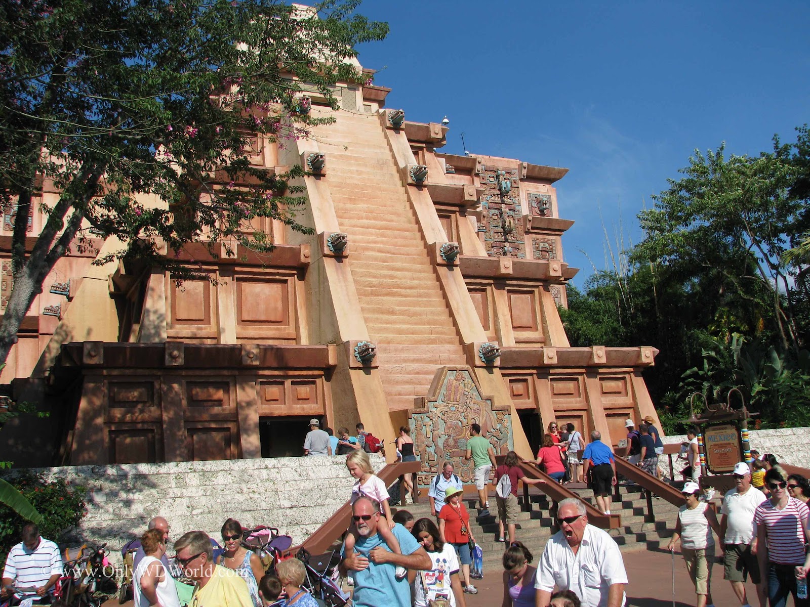 Aztec Pyramid Rules The Skyline of Epcot Mexico Pavilion | Disney World ...