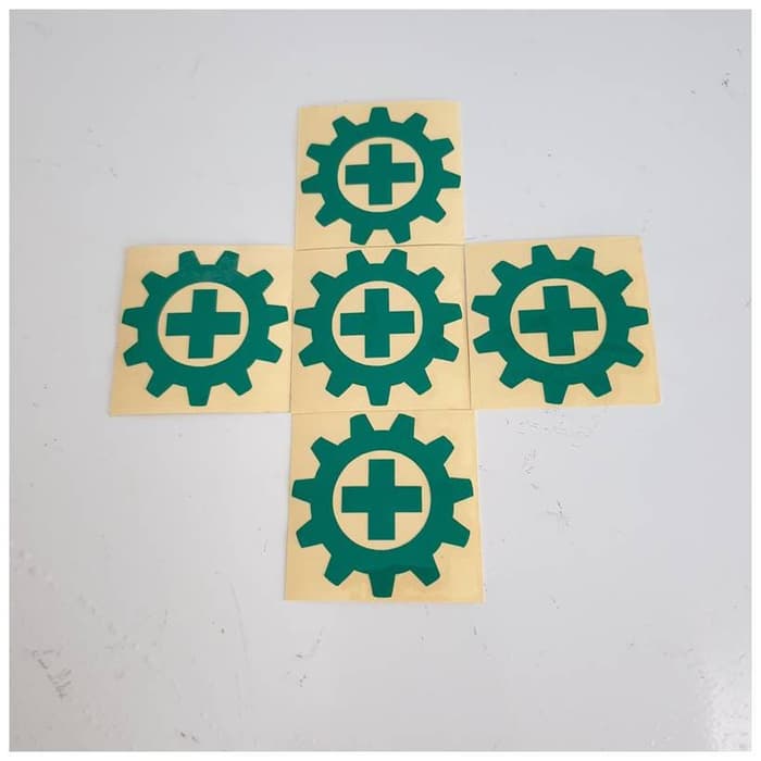 Sticker Cutting Logo Safety K3 untuk helm safety - NAFERO SAFETY