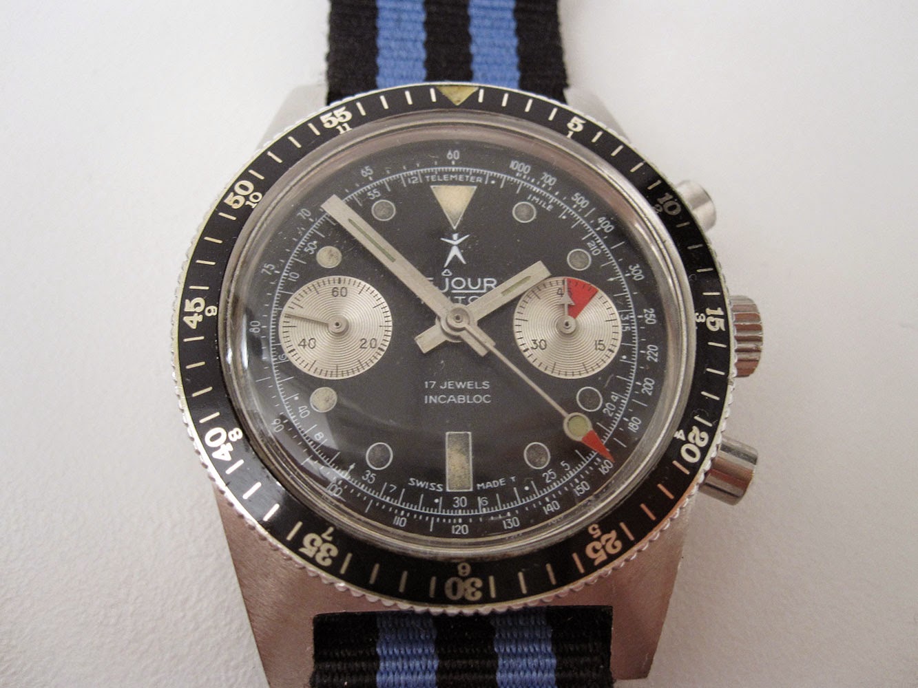 Vintage chronographs: 1970's LeJour chronograph with Landeron 248 movement