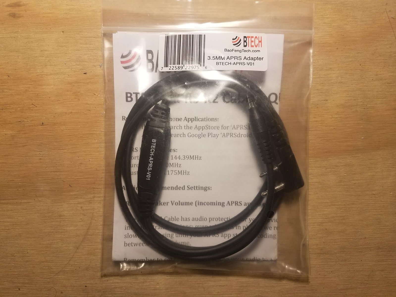 TrueHamFashion: REVIEW -- Baofeng Tech APRS-K2 TRRS Cable