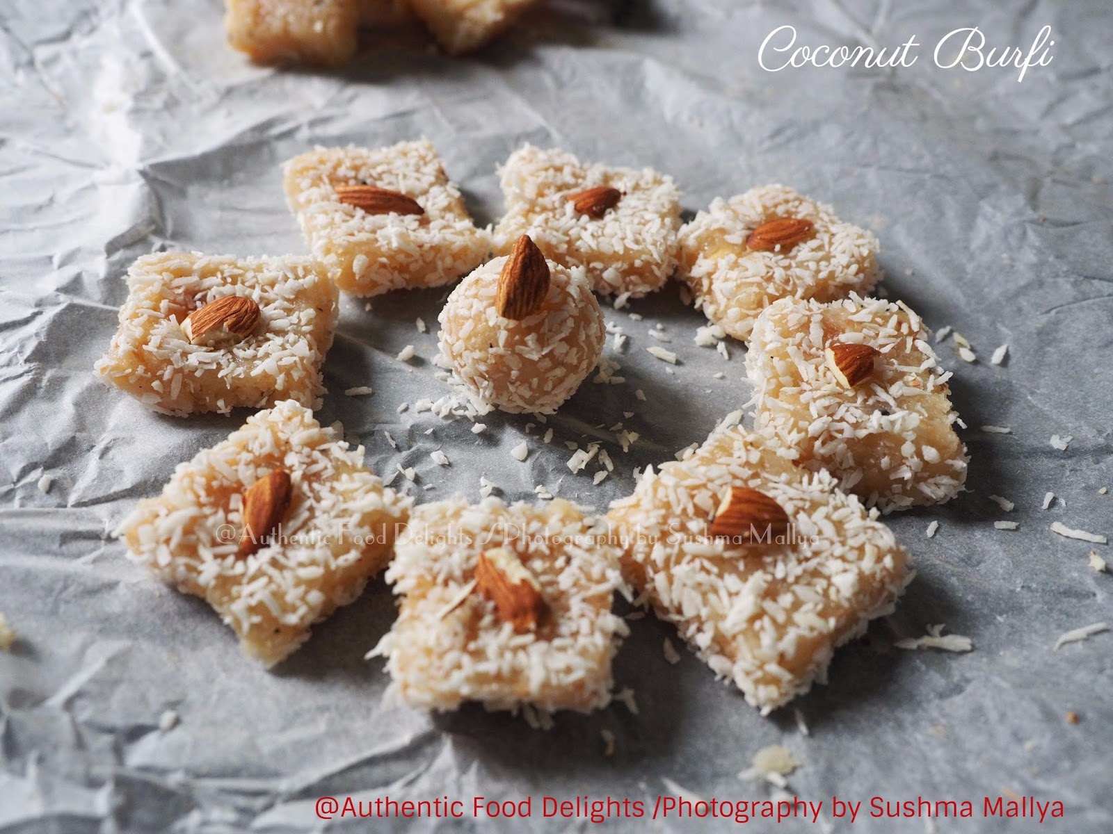 Authentic Food Delights: Coconut Burfi