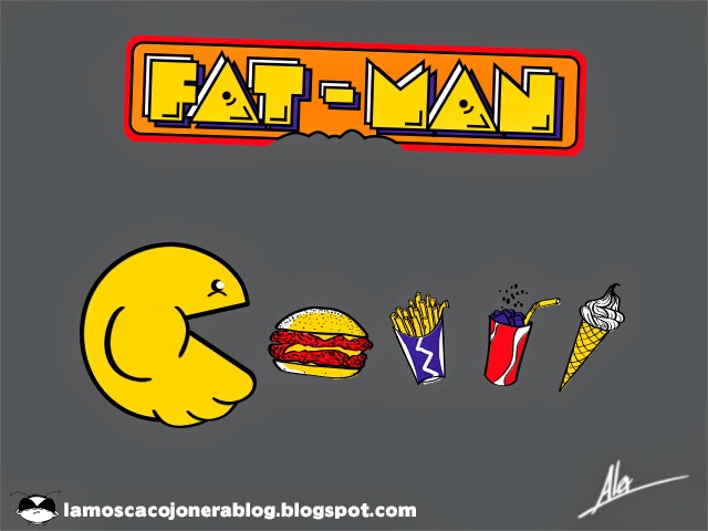 La Mosca Cojonera: PAC-MAN ahora es FAT-MAN