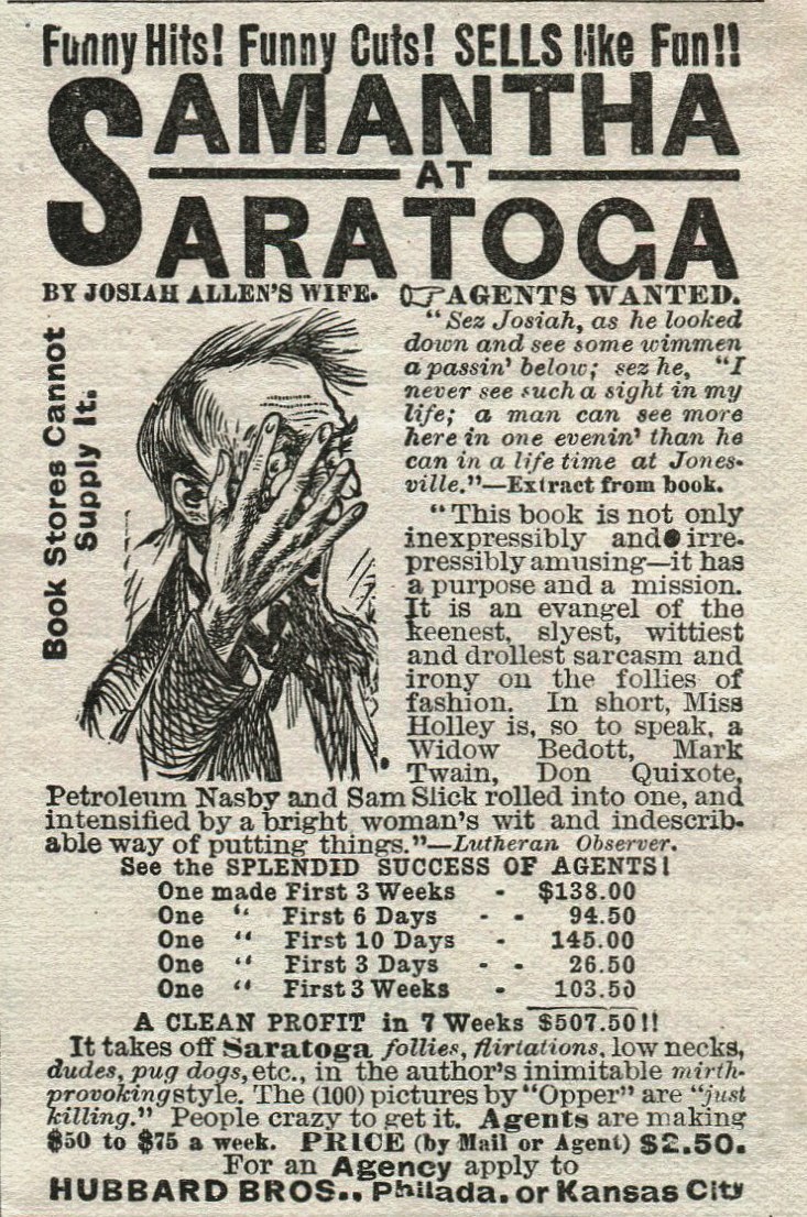 Lee's Comic Rack: 1872, 1887, and 1890 magazine ads featuring cartoons ...