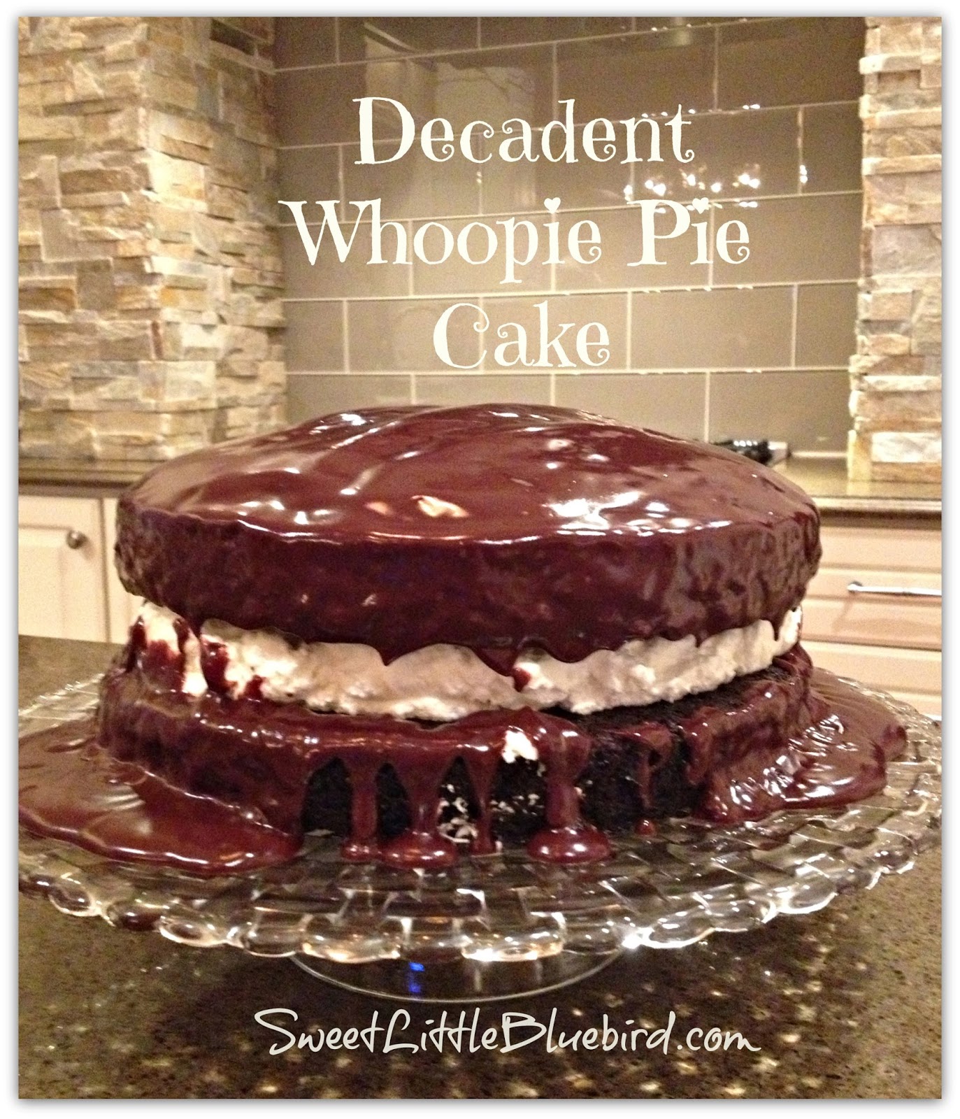 Decadent Whoopie Pie Cake - Sweet Little Bluebird