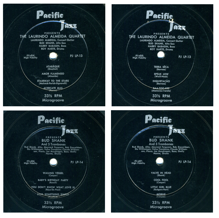 PACIFIC JAZZ / WORLD PACIFIC LABELOGRAPHY