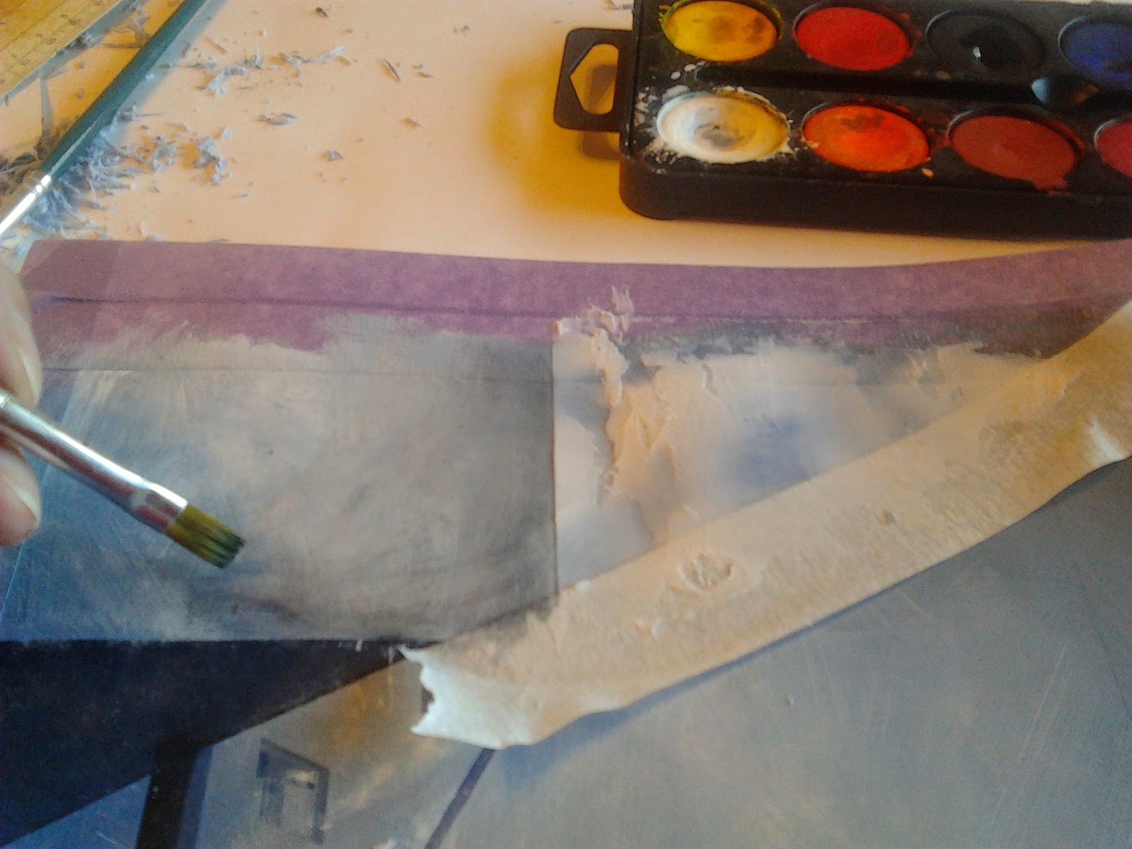 Once again: How to do an acrylic paint image tranfer....