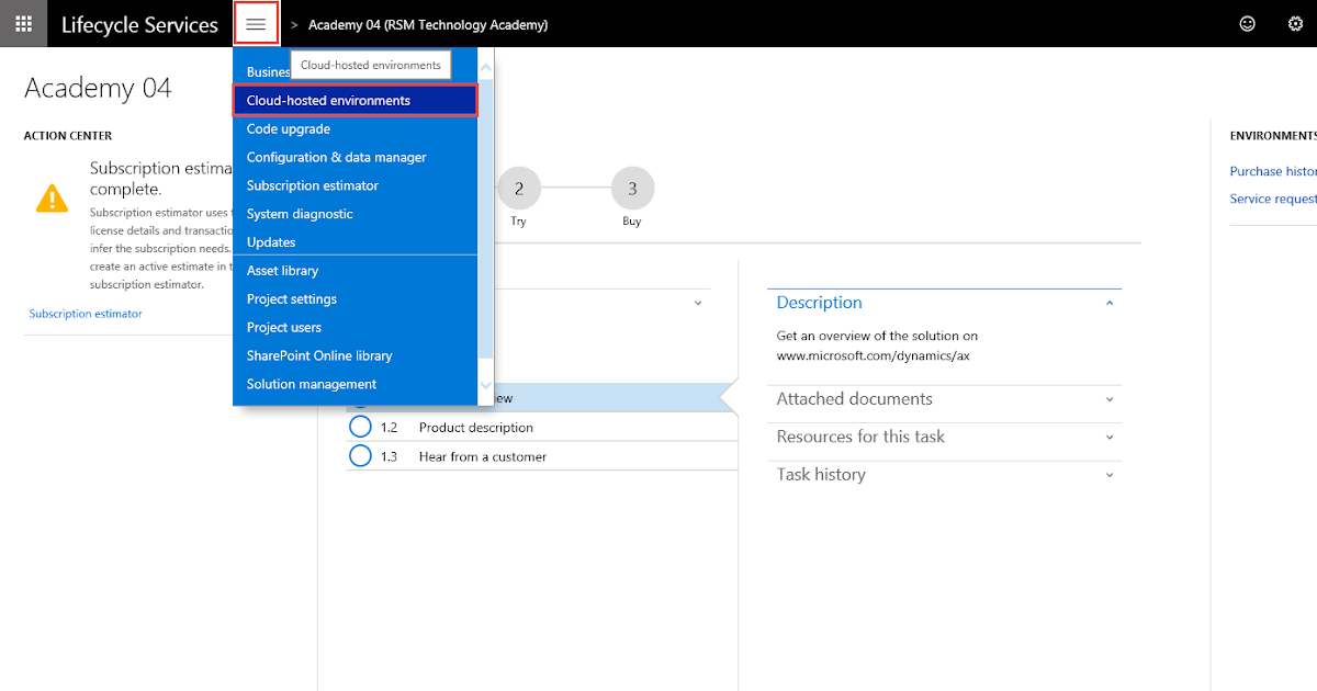 Create a Cloud Hosted D365 for Operations Environment