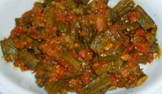 Bendekai Mild Masala Palya - Ladies Finger In A Mild Spicy Gravy