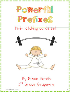 Classroom Freebies Too: Powerful Prefixes: Mini-Matching Cards