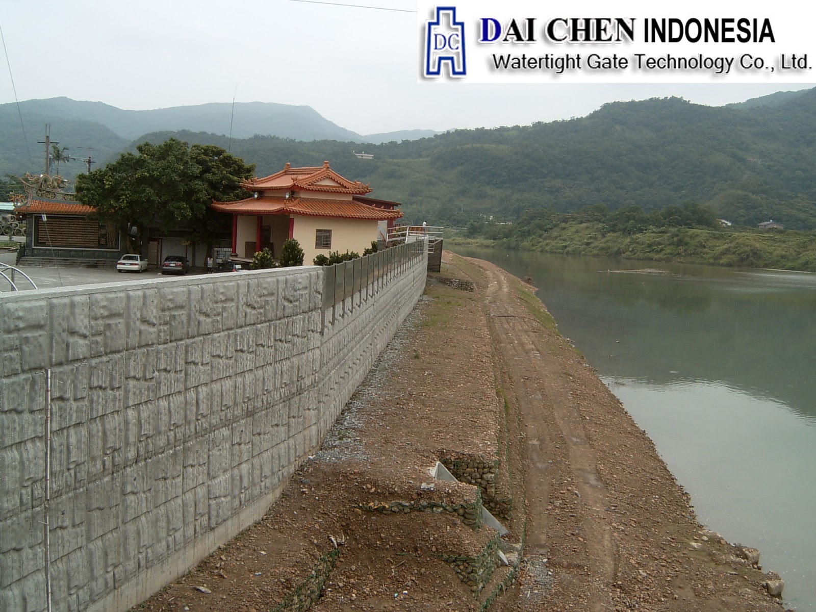 Flood Gate Daichen Indonesia: penahan banjir sungai