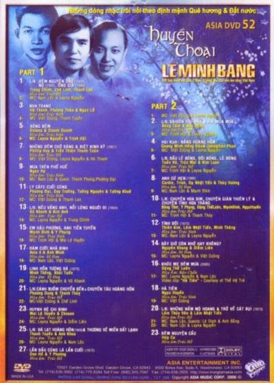 Asia 52 - Huyền Thoại Lê Minh Bằng / The Legendary Le Minh Bang (2006 ...