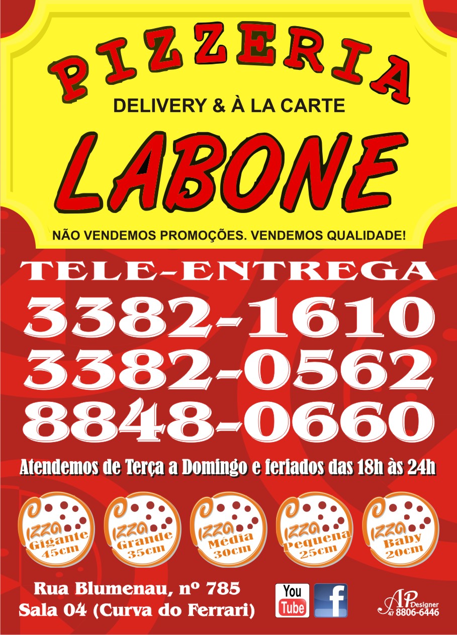 Pizzaria Labone: Faça seu pedido, coma uma pizza realmente diferente ...
