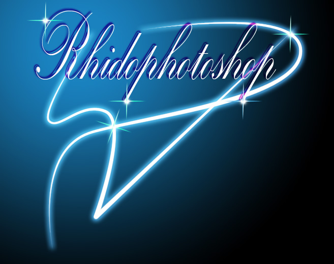 membuat text effect with stroke path brush | Ini Tutorial Photoshop ...