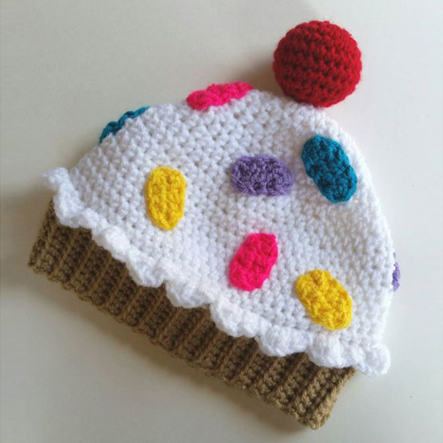 Beautiful Skills - Crochet Knitting Quilting : Cupcake Hat - Free Pattern