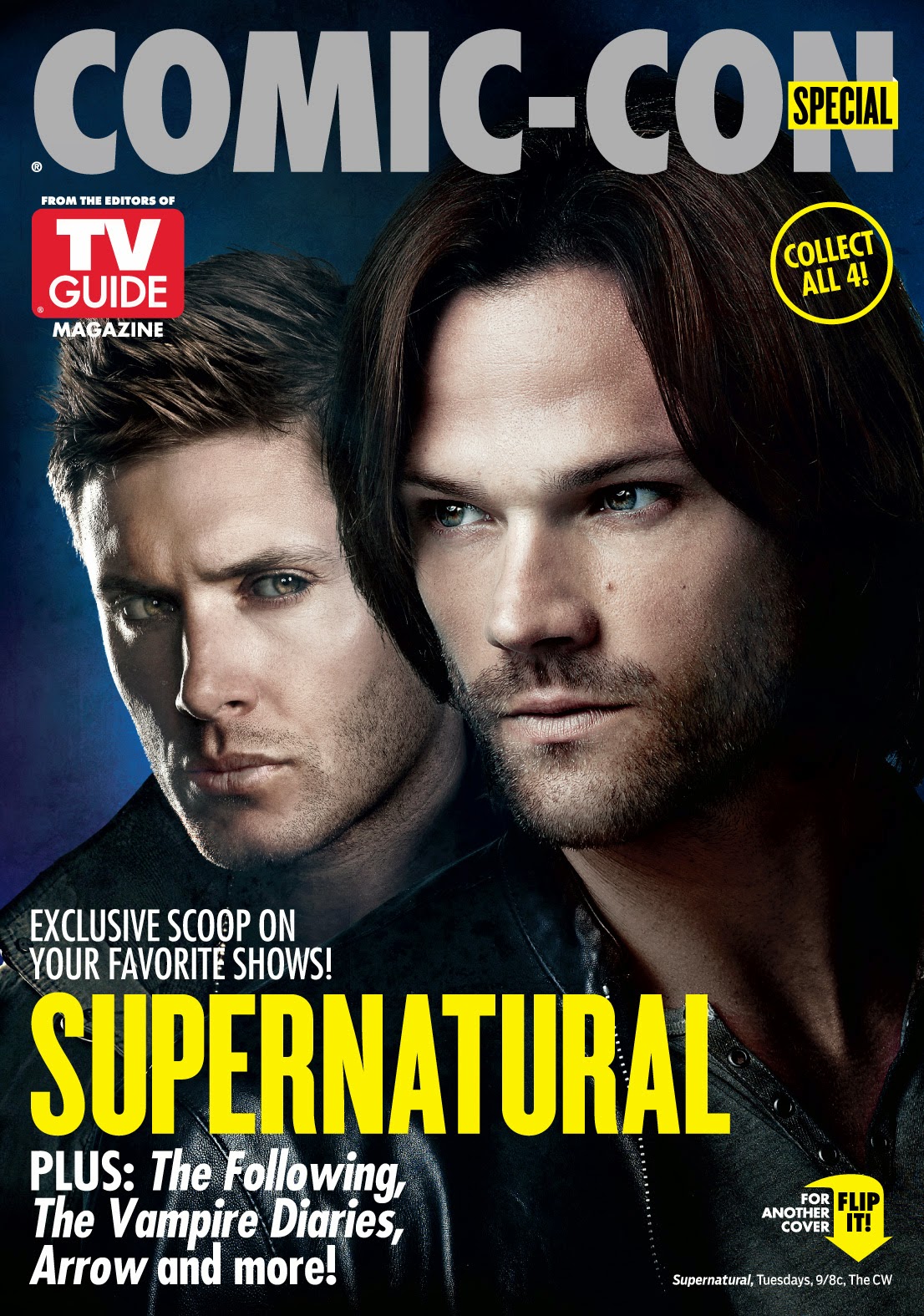 sweetondean: Supernatural Comic-Con 2014 TV Guide Cover - HI RES!
