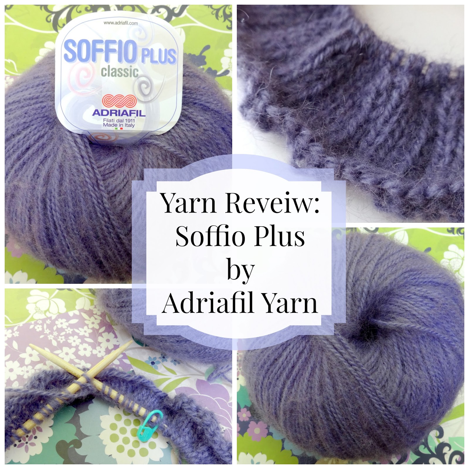 Fiber Flux: Yarn Review: Soffio Plus from Adriafil