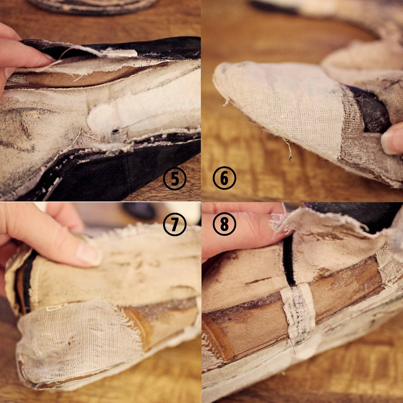 Made By Meg: Shoe Making Step 1: Deconstruction