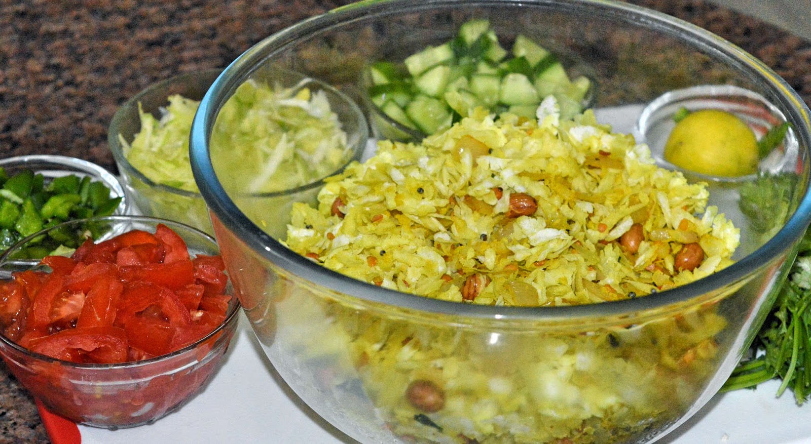 exotic-n-easy cooking: Kache Aam Ka Poha (Raw Mango and Flattened Rice)