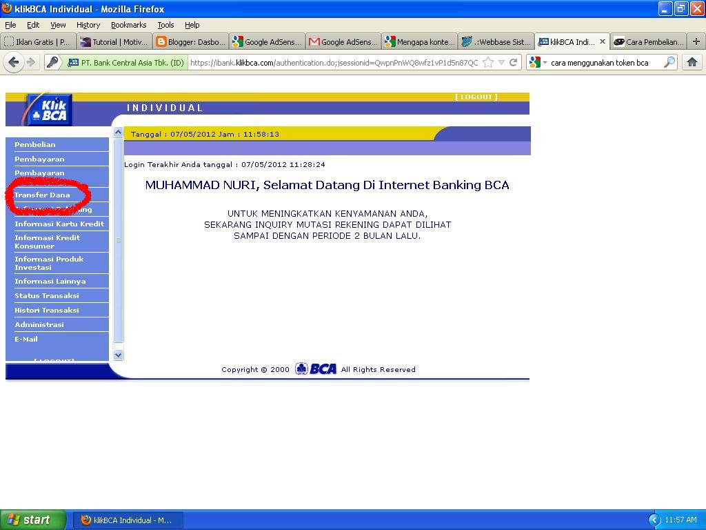 Www.EraDigital.Org: Cara penggunaan token bca untuk transfer