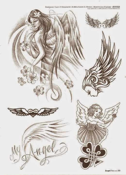 Tatuajes de ángeles y diseños de regalo