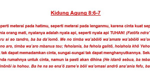 Renungan Hidup Kristiani: Setia karena Cinta, Cinta karena Setia ...
