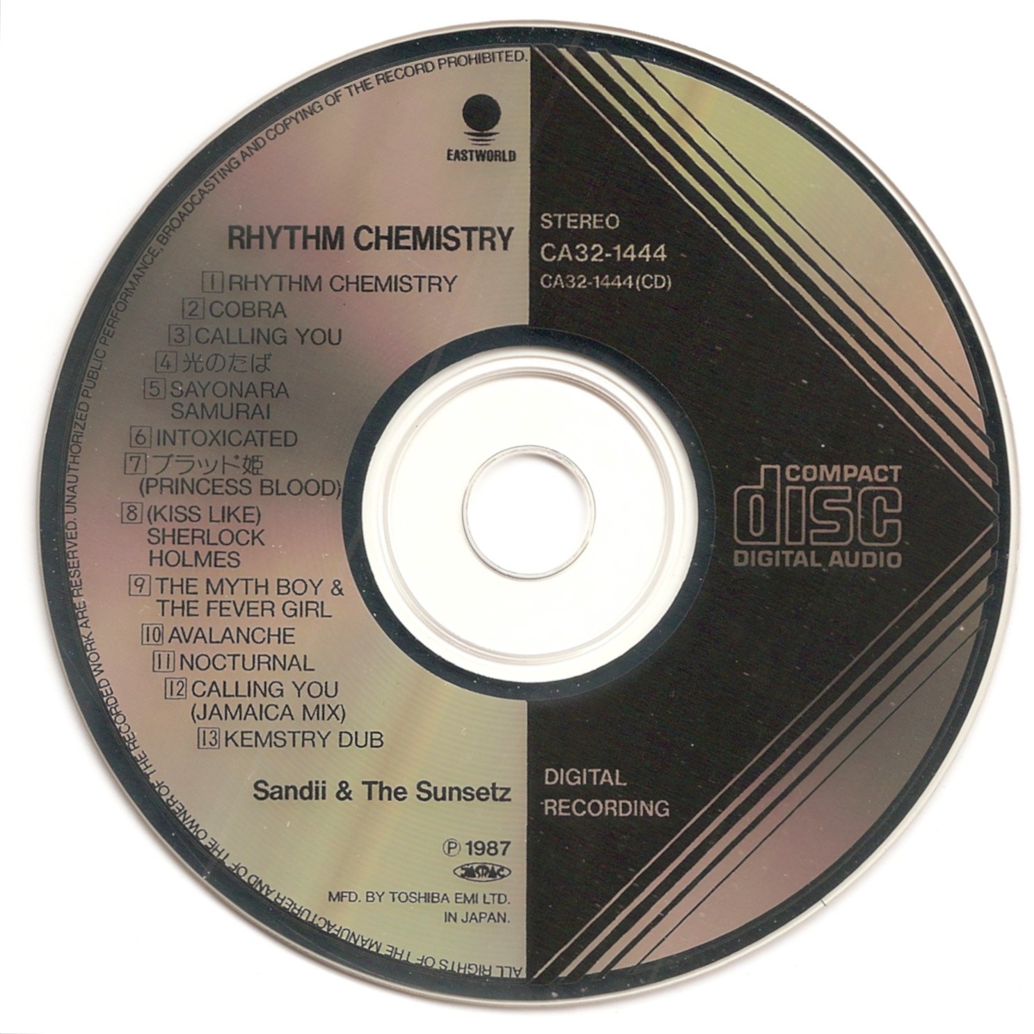 The First Pressing CD Collection: Sandii & The Sunsetz - Rhythm Chemistry