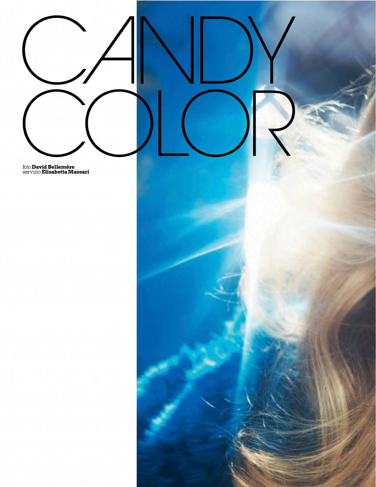 candy color: elsa hosk by david bellemere for marie claire italia ...