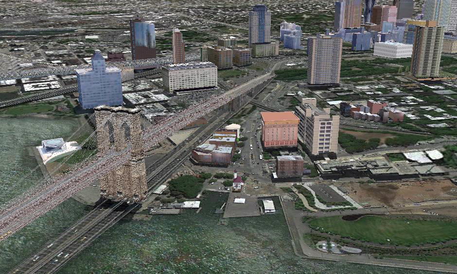 mcbrooklyn: Flyover of Brooklyn, via Google Earth