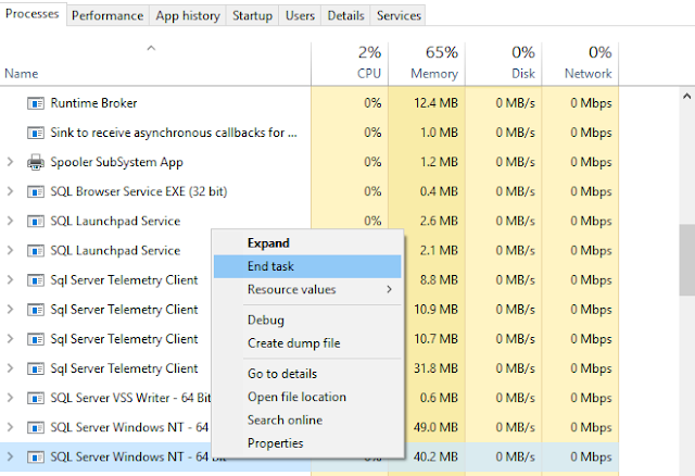 SQL Server Code,Tips and Tricks, Performance Tuning: How to shut down SQL Server