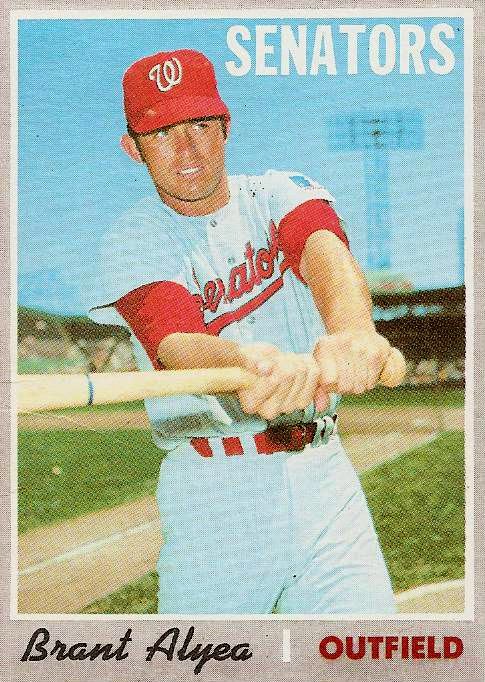 Texas Rangers Cards: Senators Saturday - Brant Alyea, 1970.