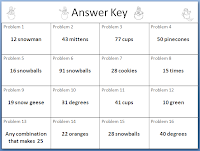 The Elementary Math Maniac: Winter Themed Addition and Subtraction Word ...