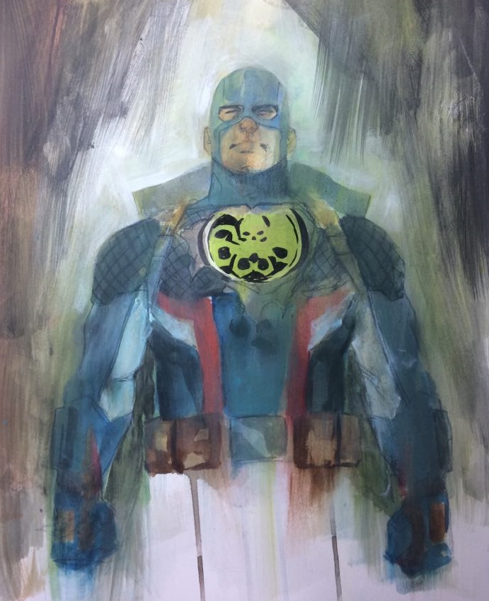 Trazos en el bloc: COMMISSION CAPTAIN AMERICA by Rod Reis